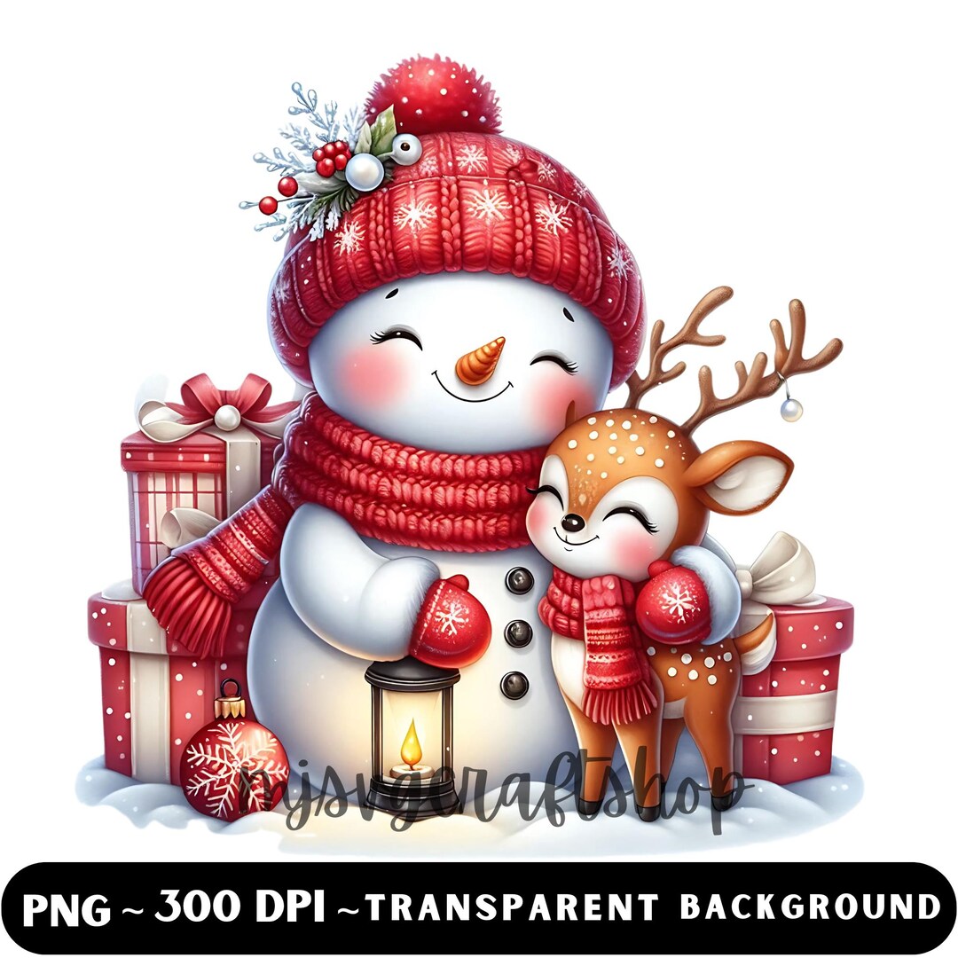 Christmas Snowman Family Clipart Bundle (digital Download) - Etsy