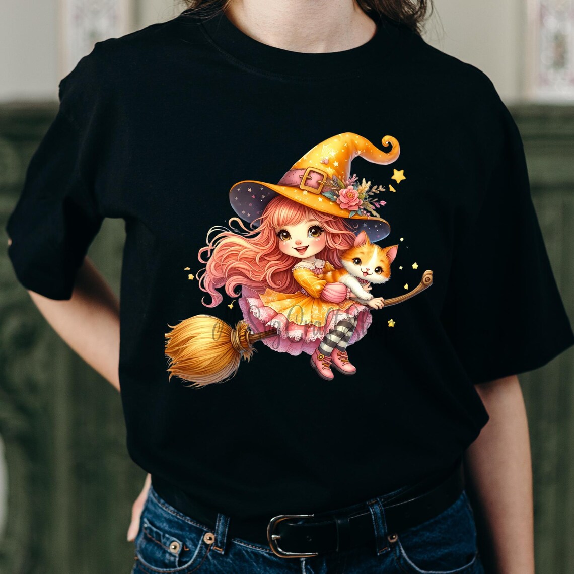 Cute Witchy Girl Clipart Bundle of 15,enchanting Halloween Girl ...