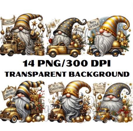 Watercolor Gnomes,winter Gnome Clipart Christmas Gnome Bundle Design ...