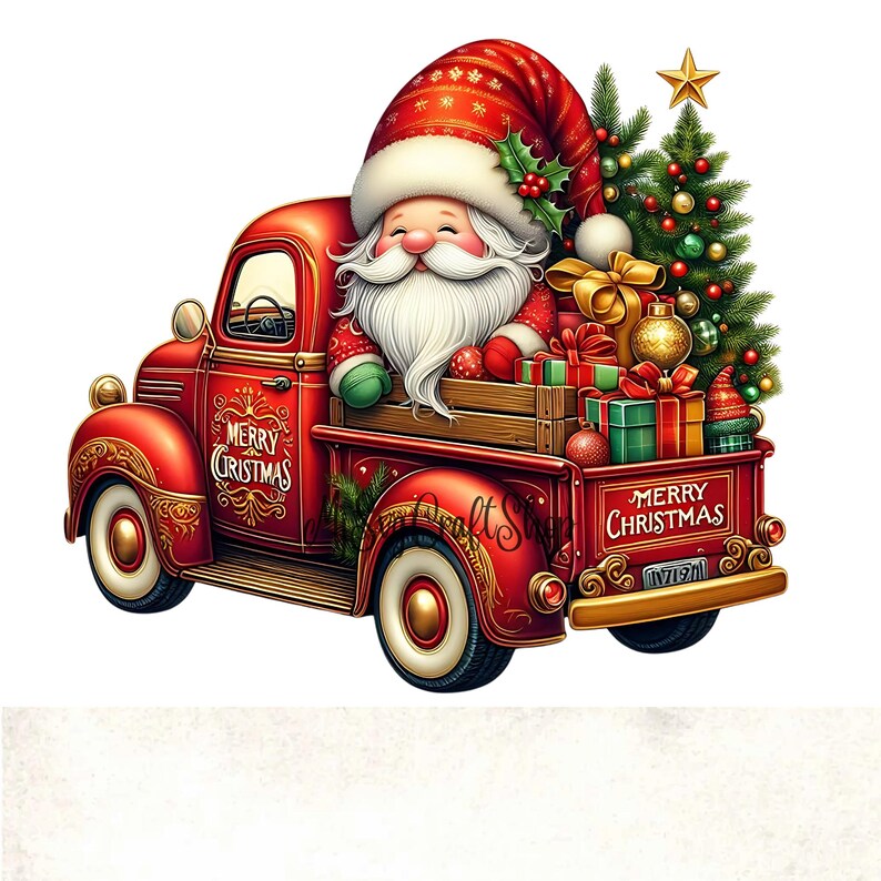 Christmas Truck Gnomes 14 PNG Christmas Clipart,download Digital ...