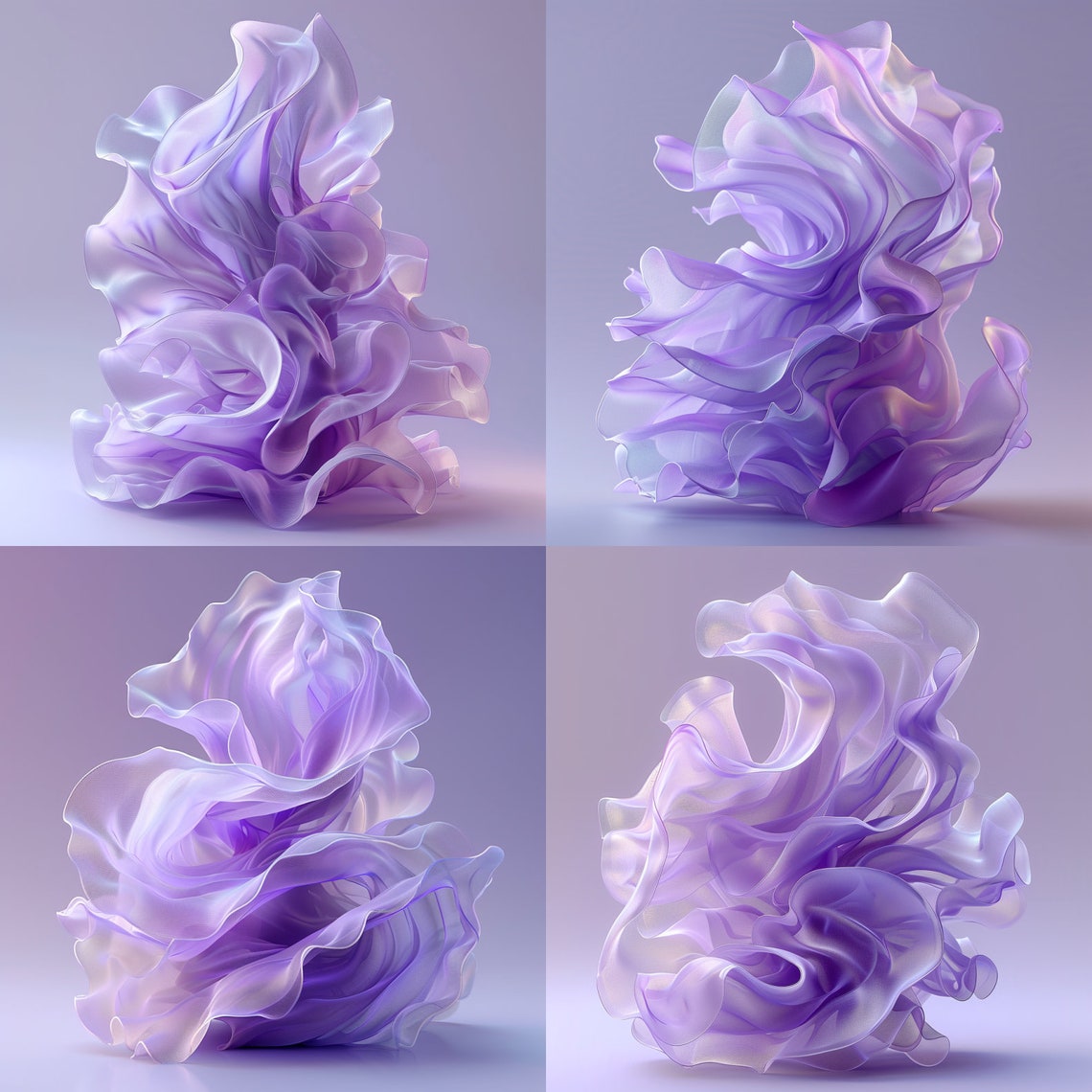 Abstract 3D Art Design 3D Render Abstract Asset Purple 3D Render ...