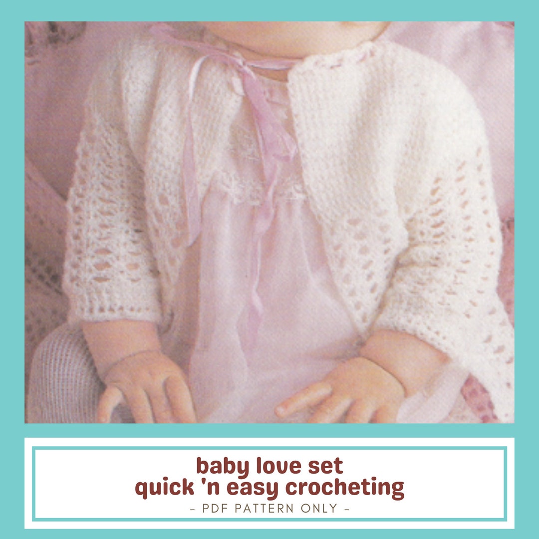 Baby Love Jacket Crochet Pattern - Quick 'n Easy Crochet | Baby Pattern ...