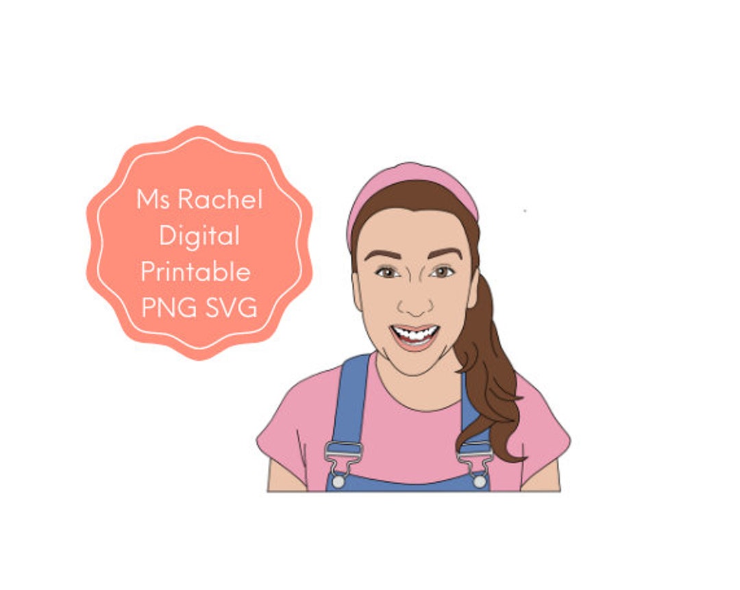 Ms Miss Rachel Printable Png Svg Digital File Flat Art Vector Art ...