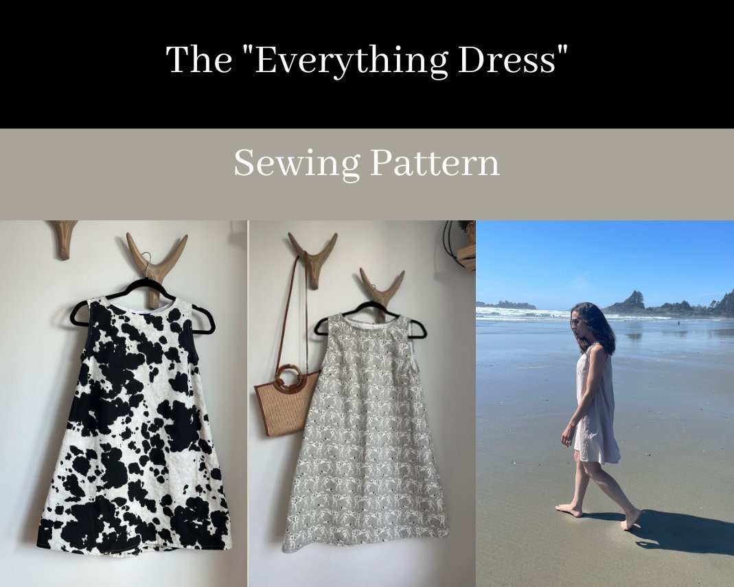 The Everything Dress Sewing Pattern Tutorial - Easy Sewing & Pattern ...