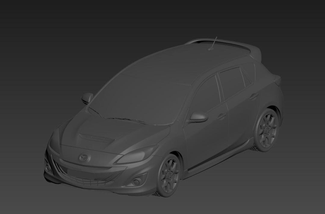 Mazda Speed3 3D Model - Etsy