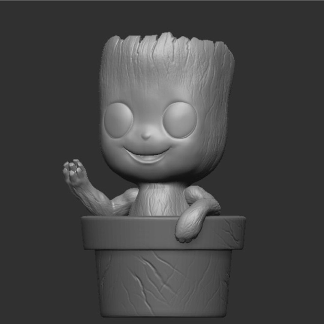 Groot Planter 3D Print Model - Etsy