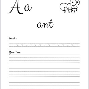 81 Pages of Cursive Handwriting Practice Worksheets! A-Z Lower and ...