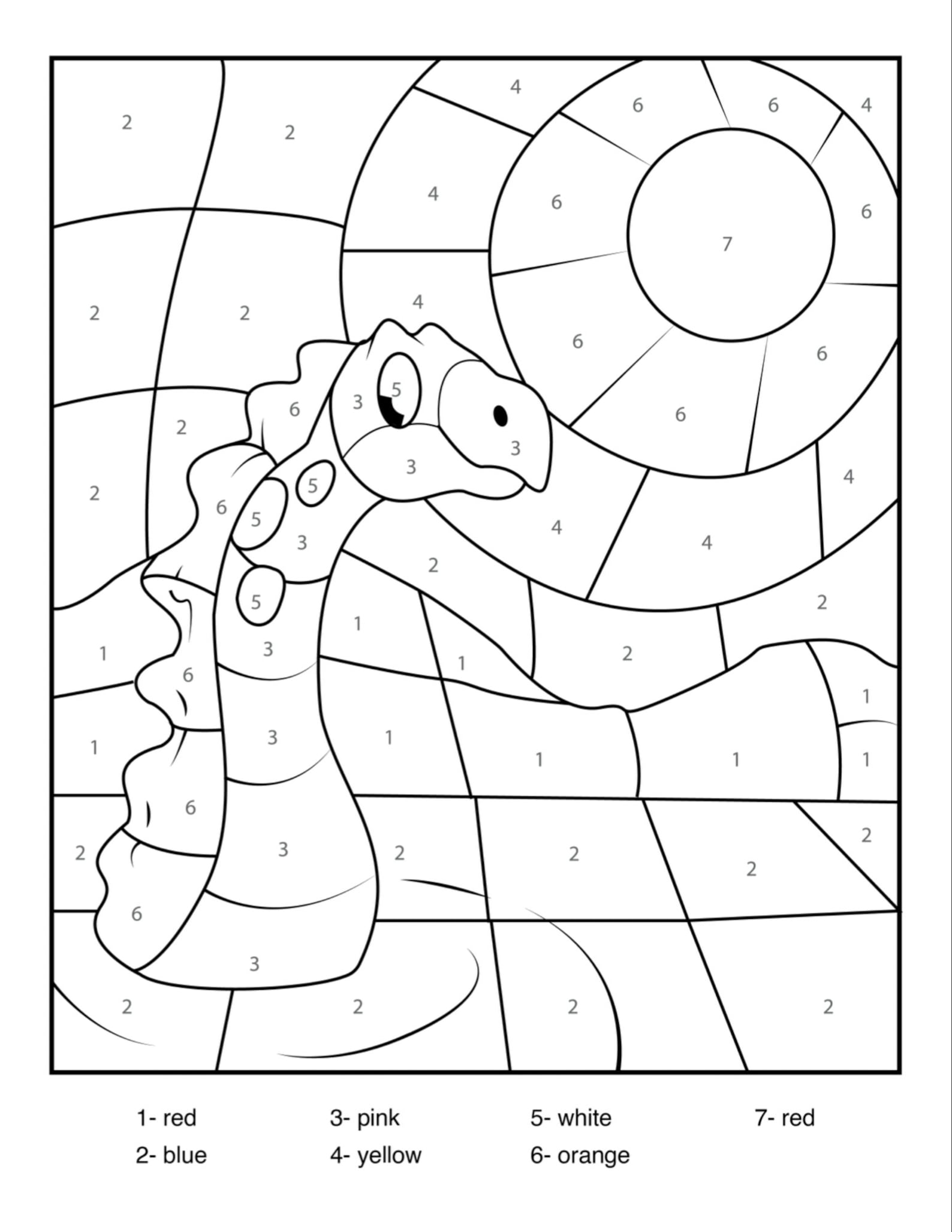 10 Color by Number Dinasours Activity for Kids! Digital Print Available ...