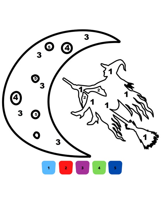 29 Halloween Themed Color by Numbers Activity - Etsy