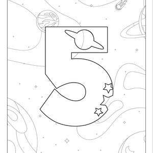 Numbers 1-25 Space Themed Coloring Worksheets Fun for All Ages! - Etsy