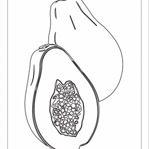 27 Pages of Different Fruits for Coloring Great Activity for - Etsy