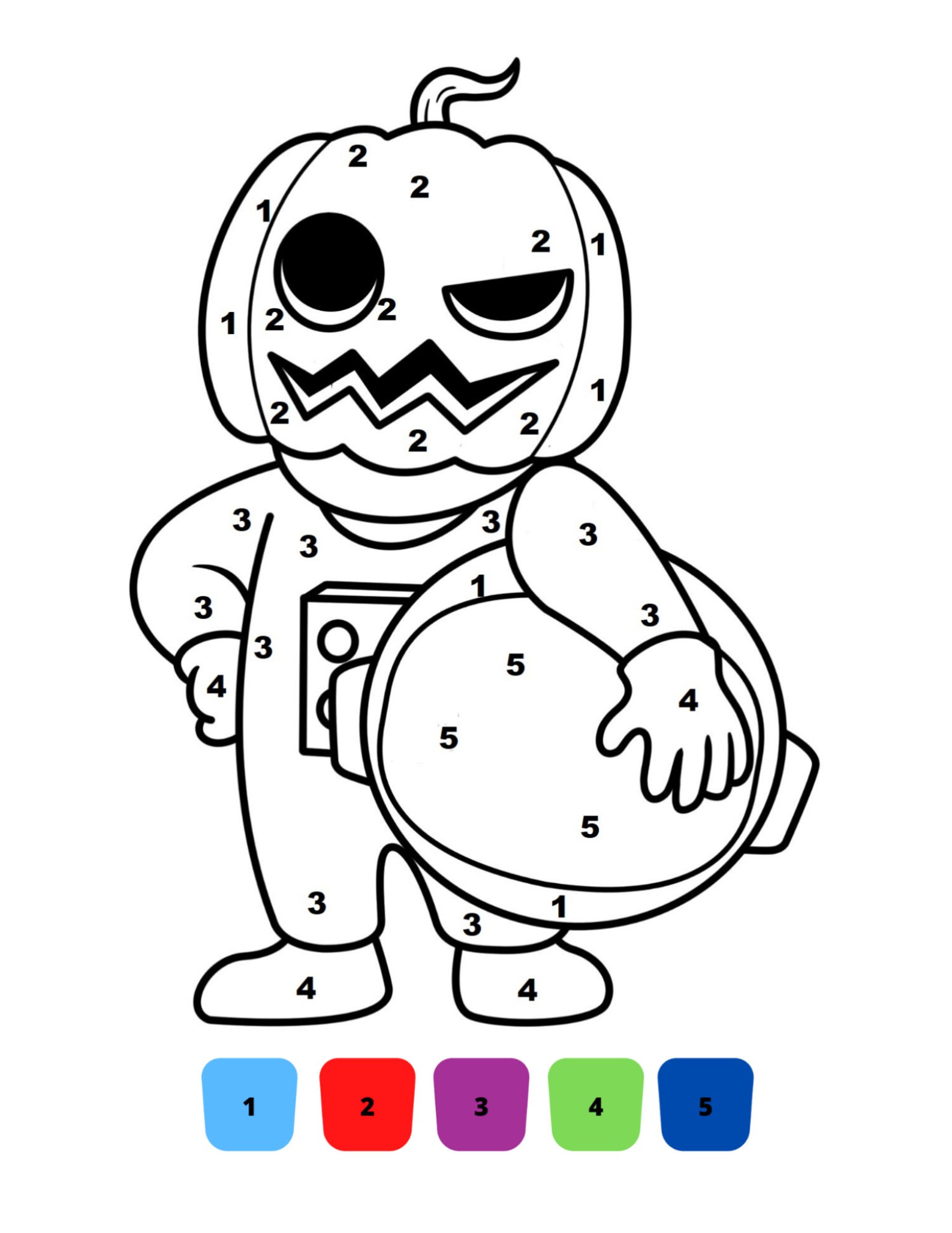 29 Halloween Themed Color by Numbers Activity - Etsy