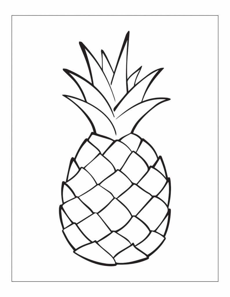 27 Pages of Different Fruits for Coloring! Great Activity for All Ages ...