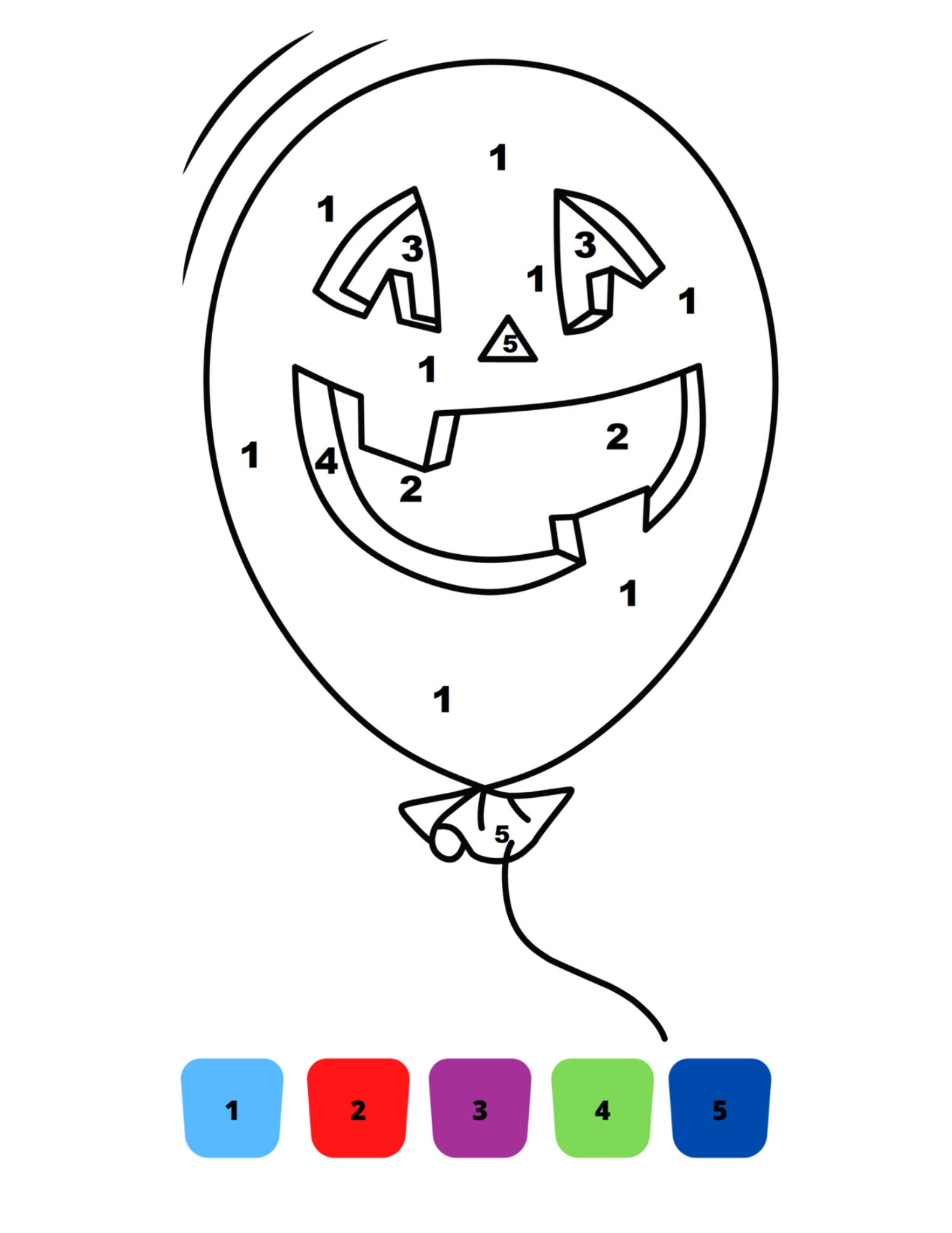 29 Halloween Themed Color by Numbers Activity - Etsy