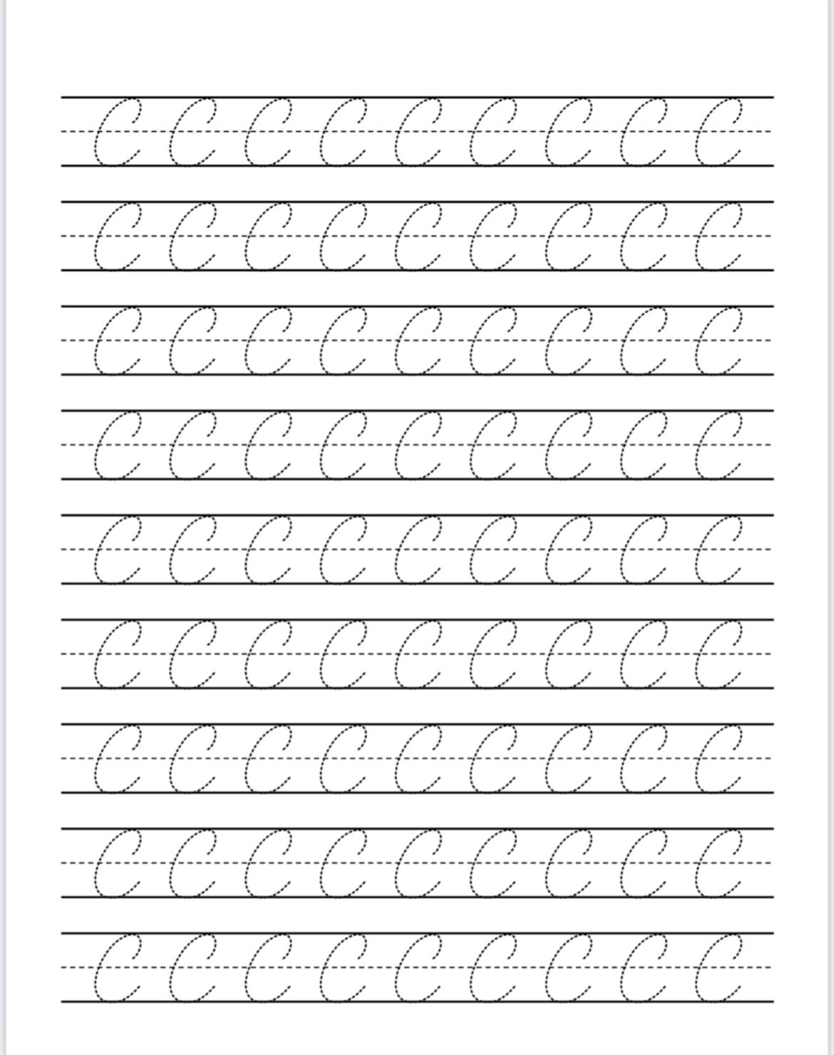 81 Pages of Cursive Handwriting Practice Worksheets! A-Z Lower and ...