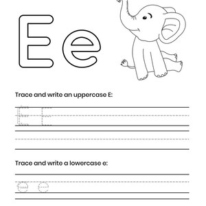 Trace Write and Color Letters A-Z Activity Sheets! Fun for Kids! - Etsy