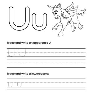 Trace Write and Color Letters A-Z Activity Sheets! Fun for Kids! - Etsy