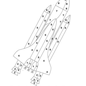 33 Pages of Space Themed Color by Numbers Worksheets! - Etsy