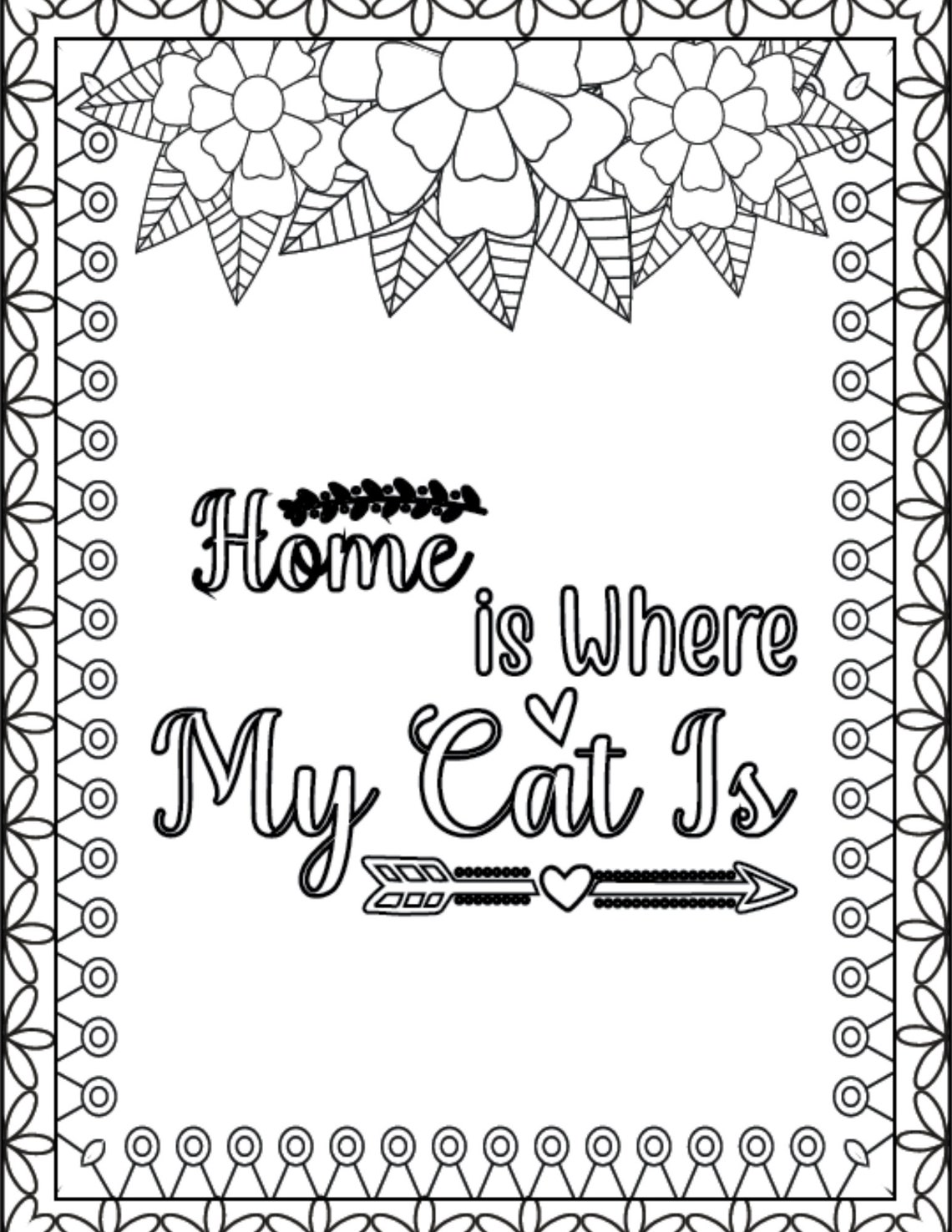Cat Related Quotes for Coloring 15 Pages Activity - Etsy