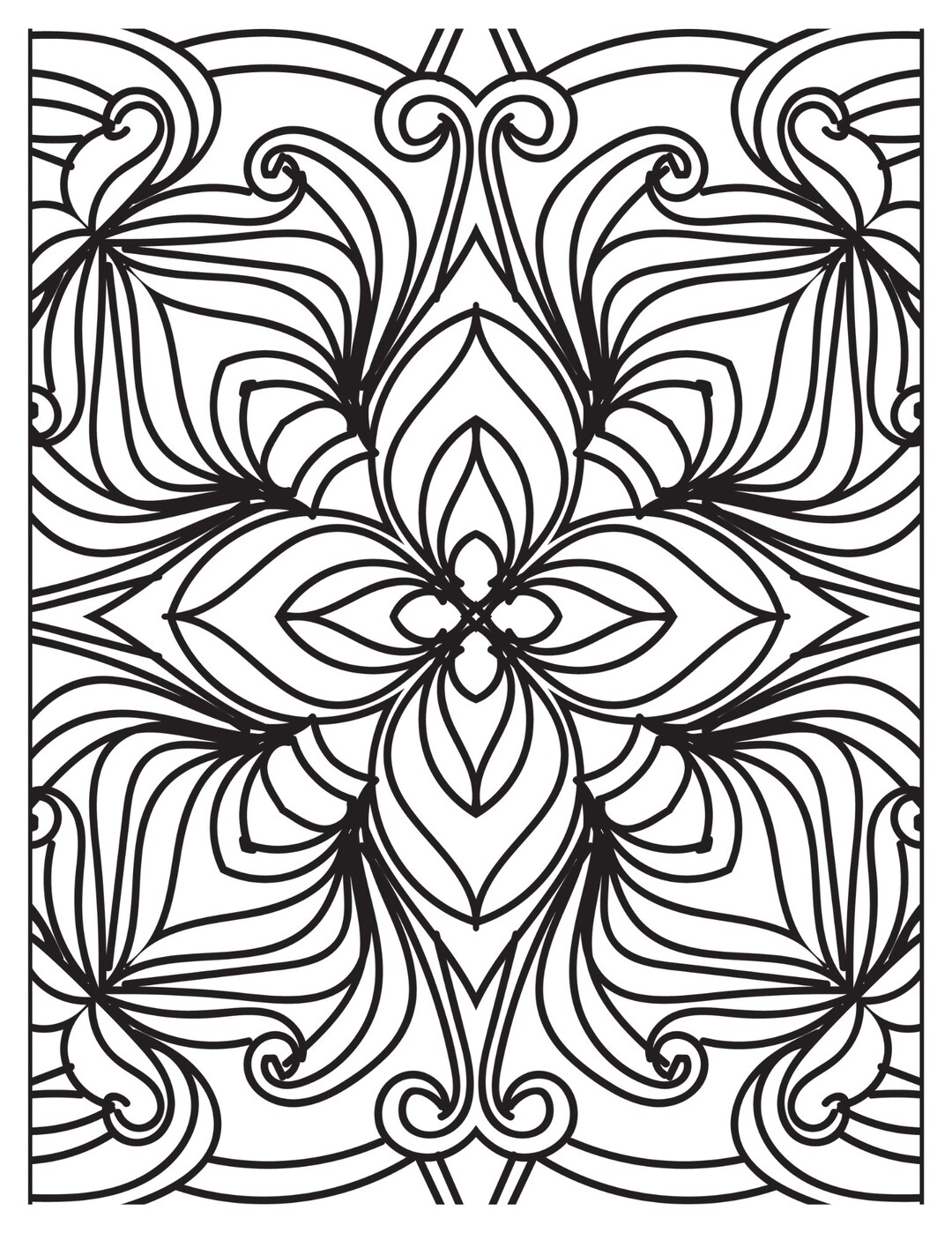 30 Mandala Coloring Pages! Fun Activity for All Ages! Digital Download ...