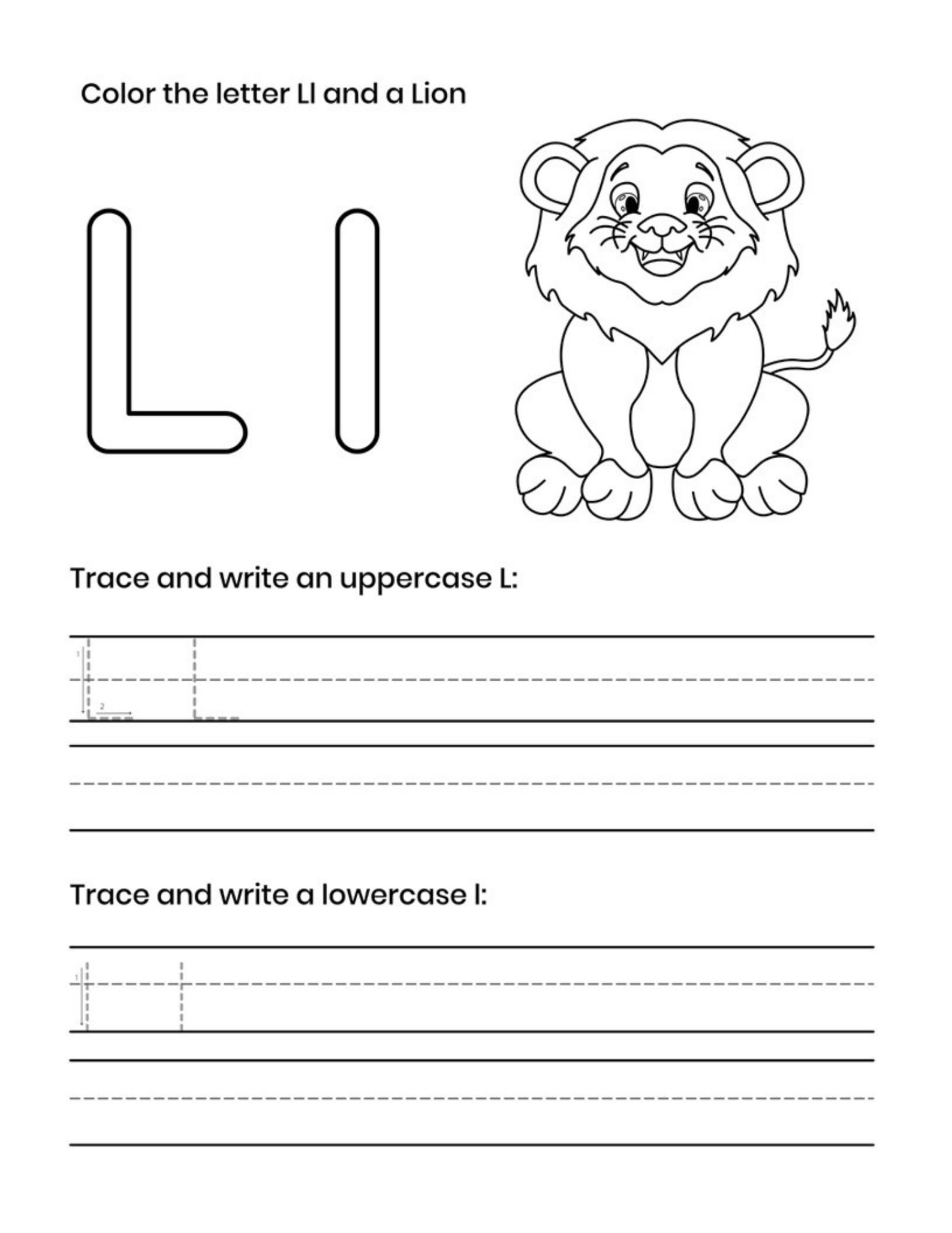 Trace Write and Color Letters A-Z Activity Sheets Fun for - Etsy