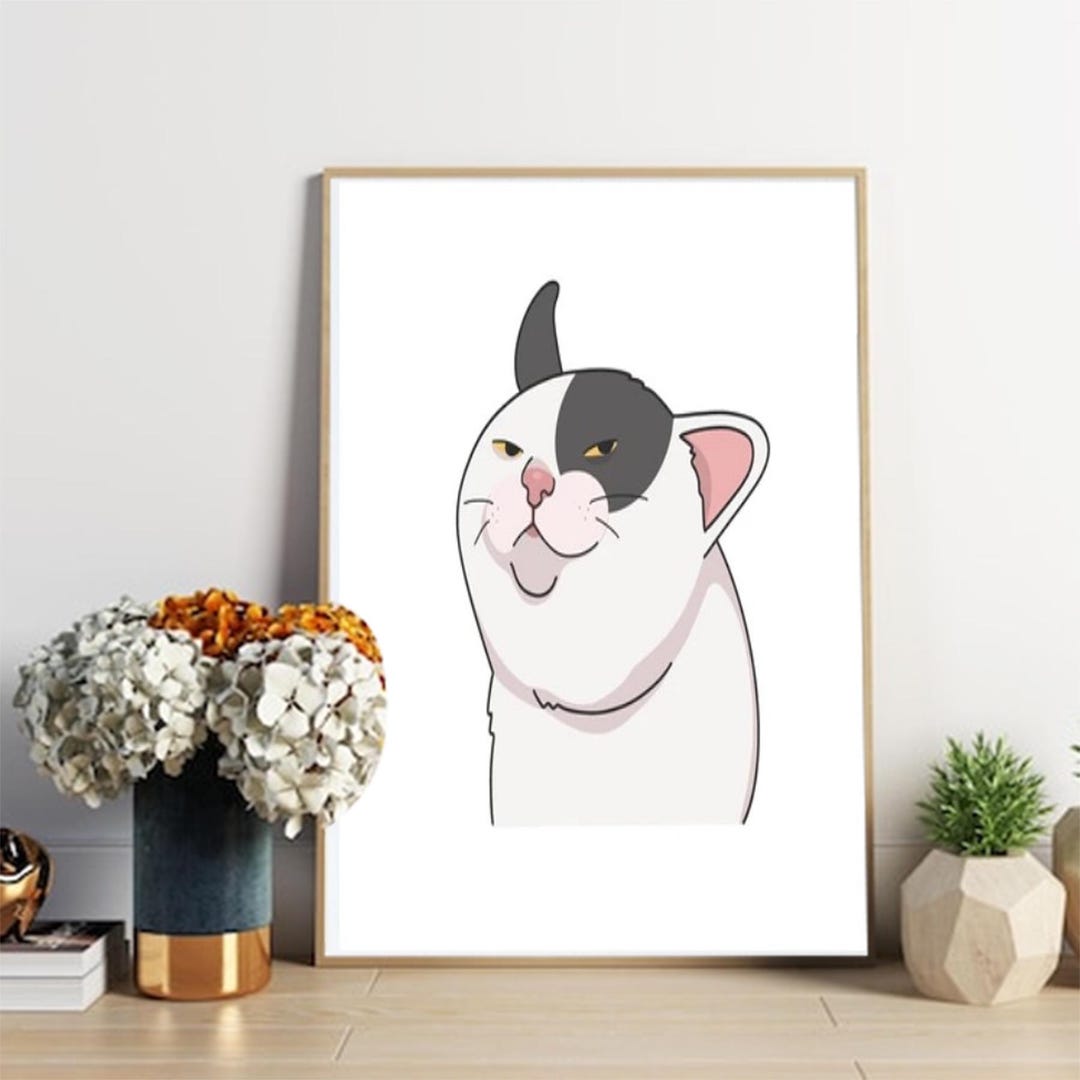 Chat Sus Meme Poster - Etsy