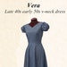 Vera PDF Sewing Pattern Late 40s Early 50s Vintage Retro V-neck Dress ...
