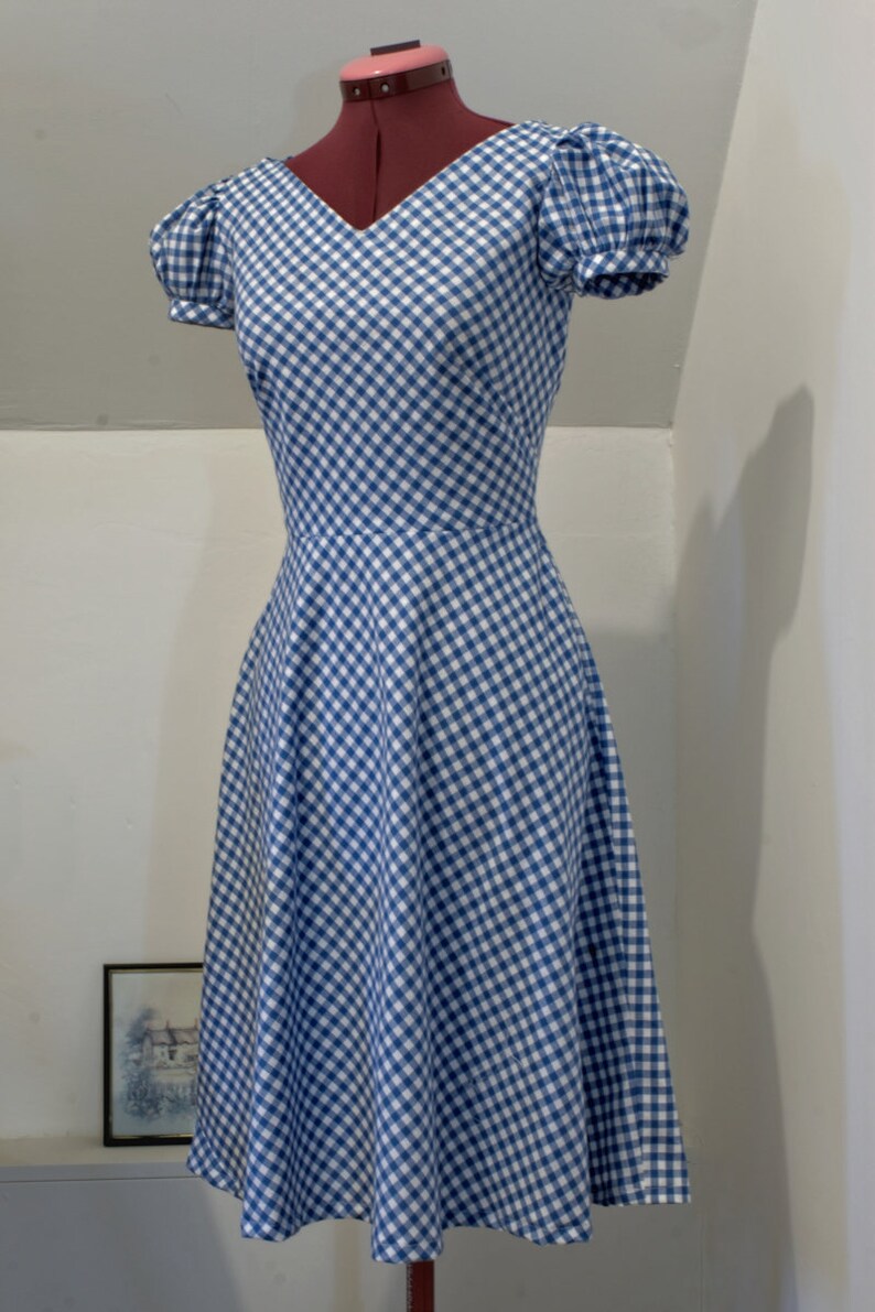 Vera PDF Sewing Pattern Late 40s Early 50s Vintage Retro V-neck Dress ...