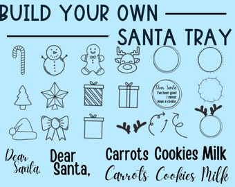 Build a Santa Svg - Etsy