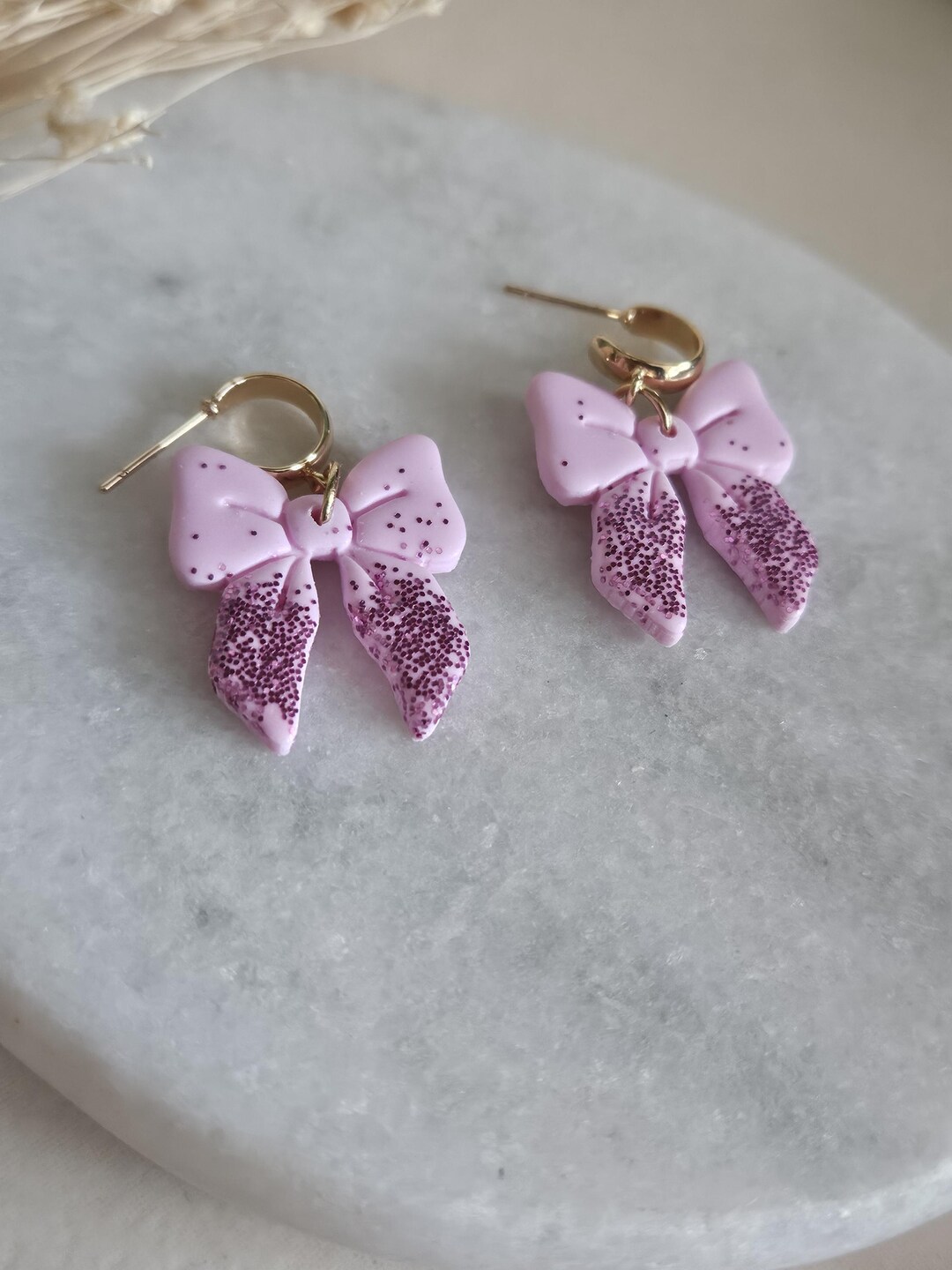 Light Pink Bows & Glitter - Etsy
