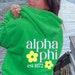 Alpha Phi Sweatshirt Aphi Custom Sorority Flower Hoodie Sorority ...
