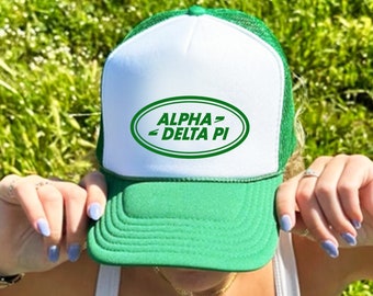 Alpha Delta Pi L/S Baseball Hat Embroidered Baseball Cap // - Etsy