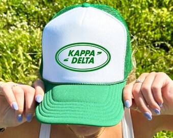 Kappa Delta Handwriting Script Sorority Baseball Cap Custom Color Hat ...