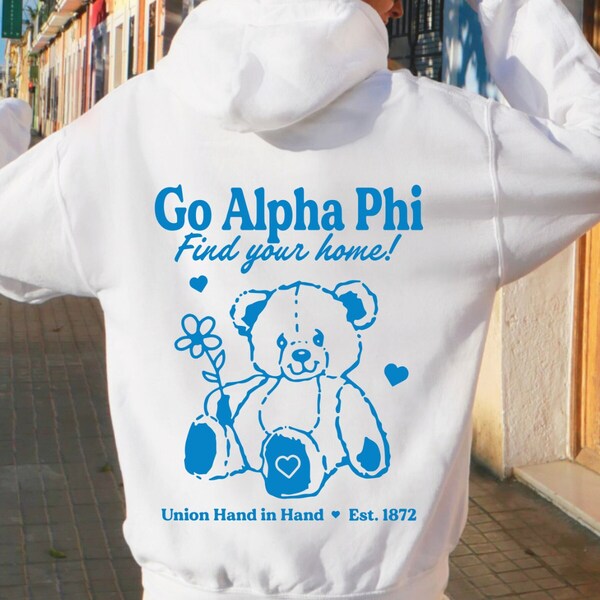 Alpha Phi Bear - Etsy