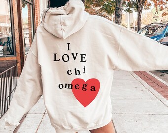 I Love Chi Omega - Etsy