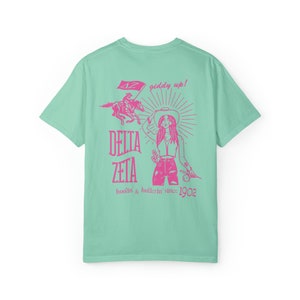 Delta Zeta Country Inspired Sorority Shirt Dee Zee Trendy Giddy up ...