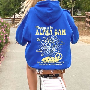 Happy to Be Alpha Gam Sorority Sweatshirt Alpha Gamma Delta Sorority ...