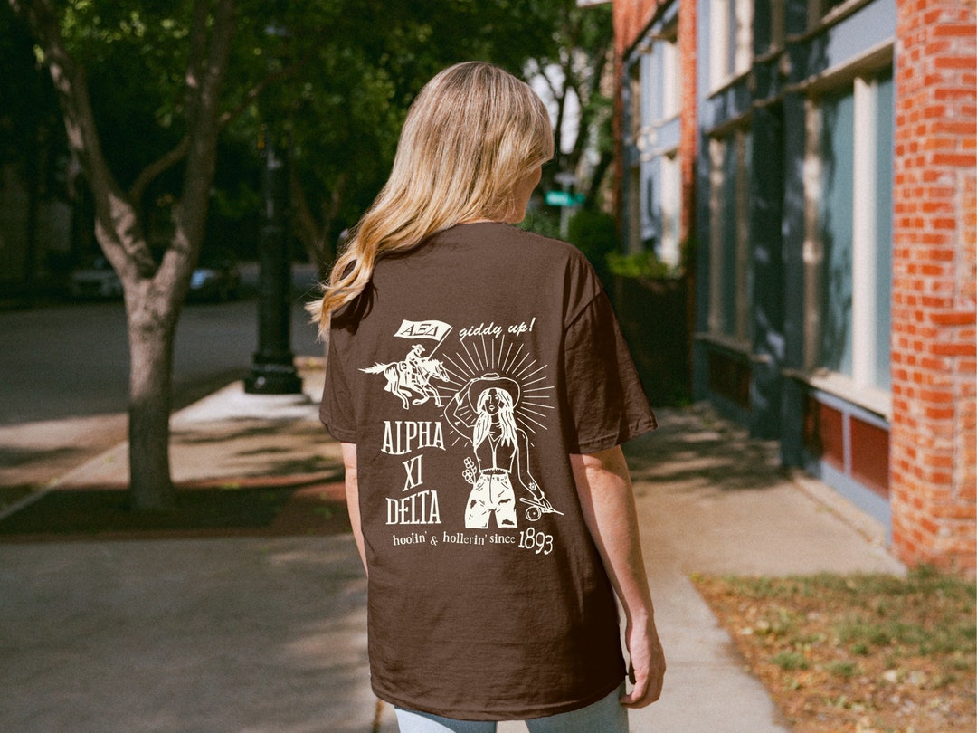 Alpha Xi Delta Country Inspired Sorority Shirt | Alpha Xi Trendy Giddy ...