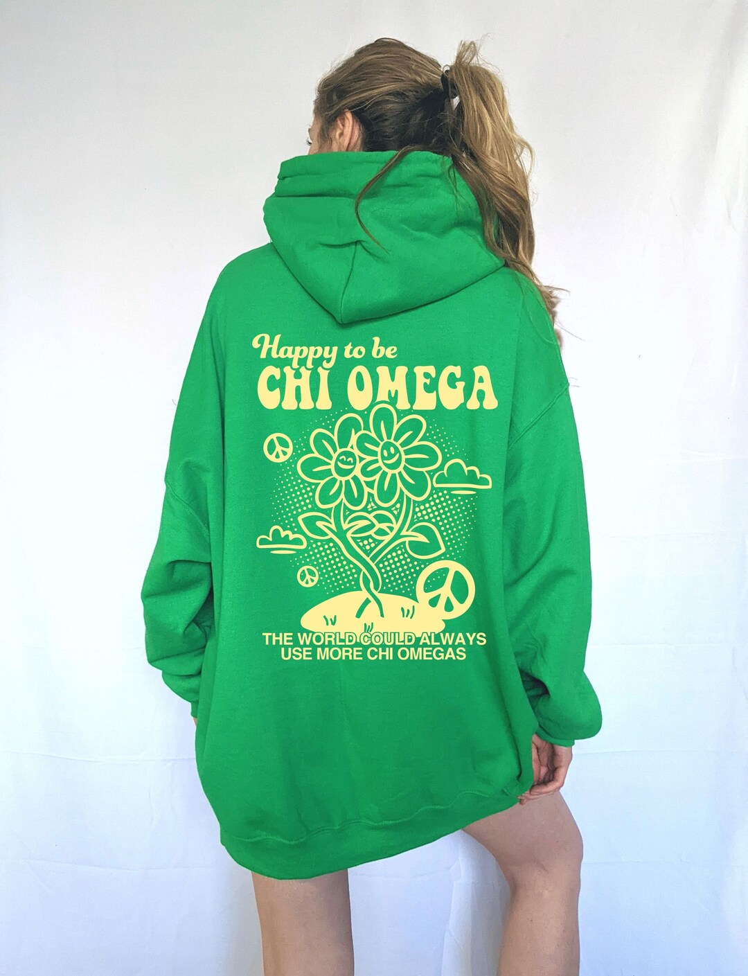 Happy to Be Chi Omega Sorority Sweatshirt | Chi Omega Sorority Hoodie ...