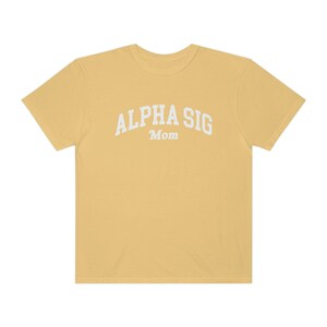 Alpha Sigma Alpha Mom Varsity College Sorority Comfy T-shirt Alpha Sig ...