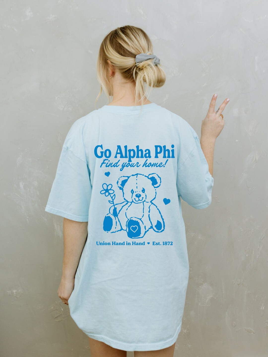 Alpha Phi Teddy Bear College Sorority Tshirt | Aphi Find Your Home ...