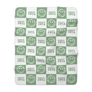 Gamma Phi Beta Fluffy Cozy Sherpa Custom Sorority Blanket Gphi Blanket ...