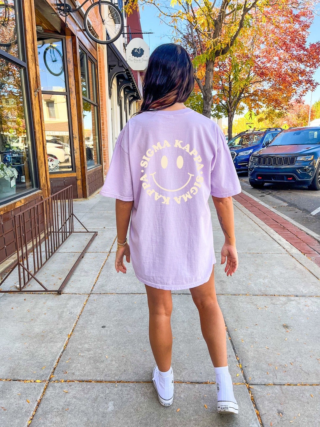 Sigma Kappa Smile Sorority Comfy T-shirt | Trendy College Greek Custom ...