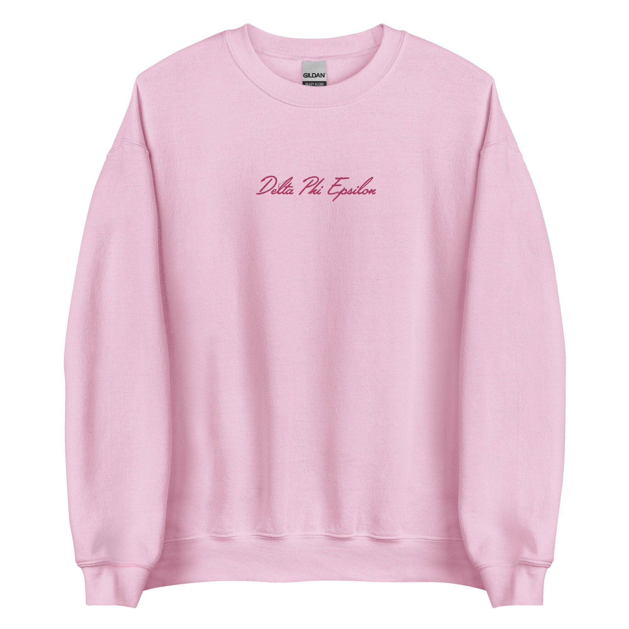 Delta Phi Epsilon Embroidered Sorority Script Sweatshirt Cute - Etsy