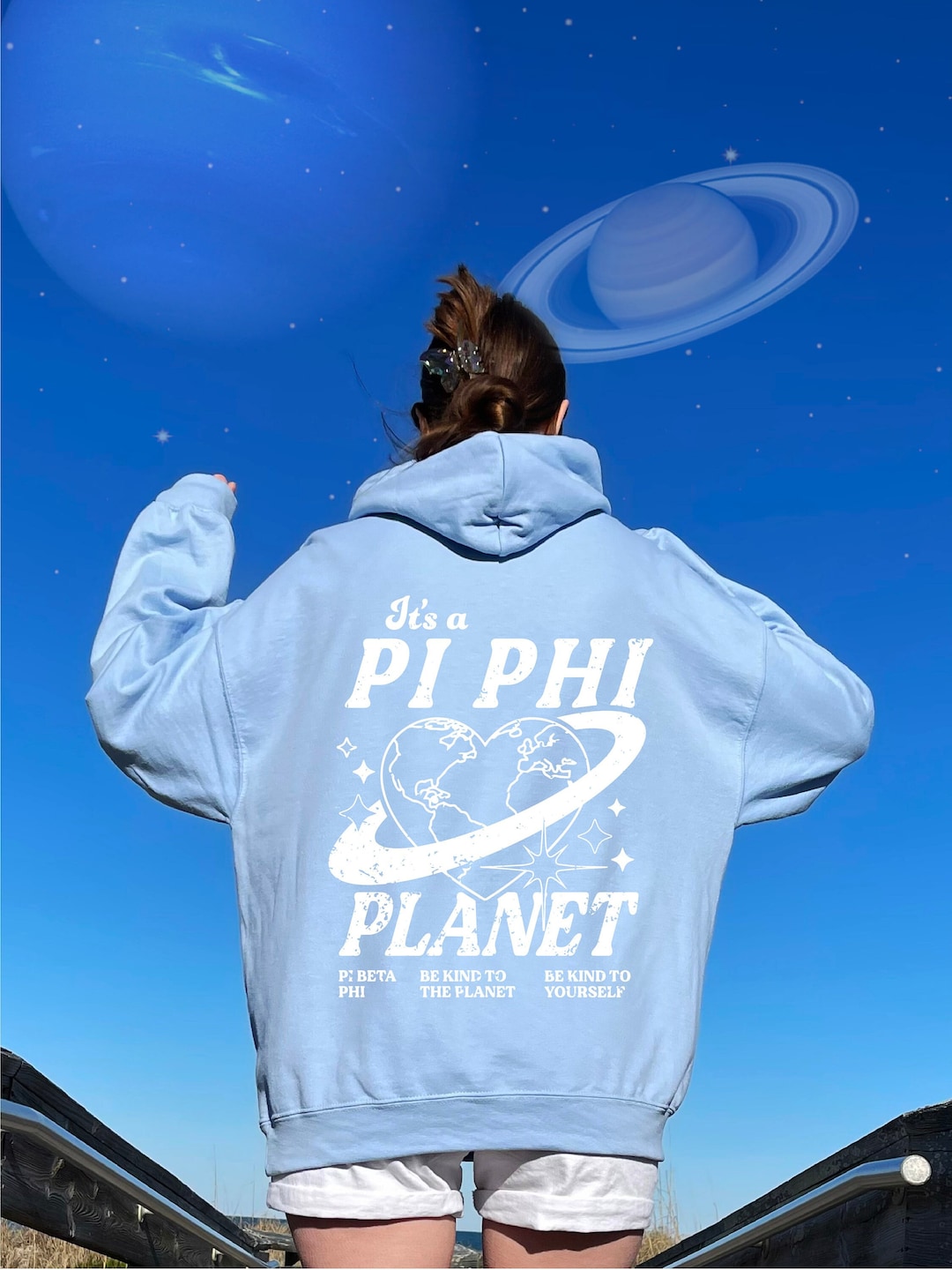 Pi Beta Phi Planet Hoodie | Be Kind to the Planet Trendy Sorority ...