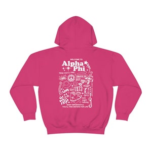 Alpha Phi Here You'll Find Sorority Hoodie Sweatshirt | Aphi Hooded ...