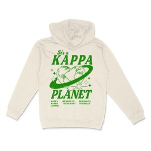 Kappa Kappa Gamma Planet Hoodie | Be Kind to the Planet Trendy Sorority ...