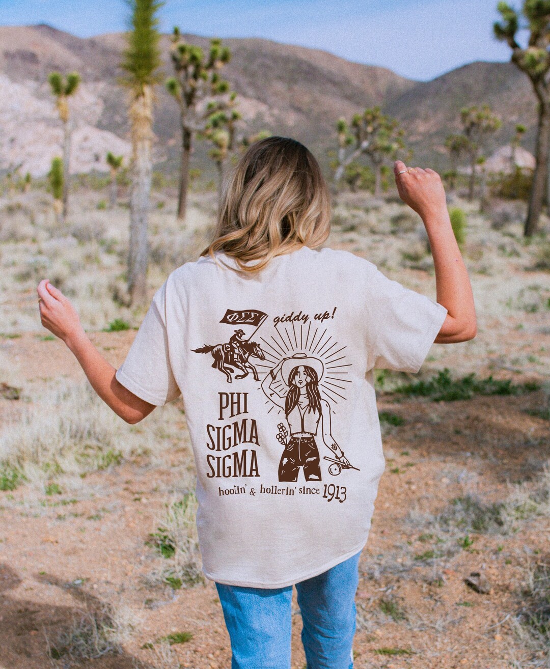 Phi Sigma Sigma Country Inspired Sorority Shirt | Phi Sig Trendy Giddy ...