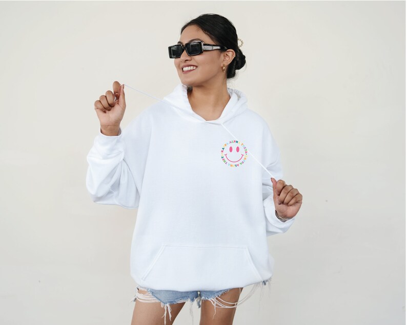 Kappa Alpha Theta Sorority Hoodie Cute Smiley Groovy Colorful - Etsy