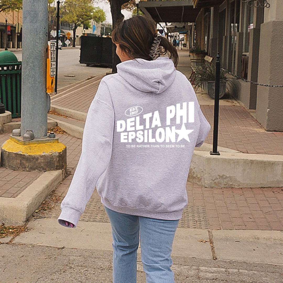 Delta Phi Epsilon Trendy Star Sorority Hoodie | Dphie Cute Sweatshirt ...